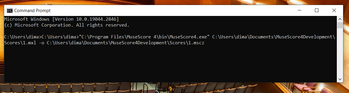 Command Line Export Of Mcsz From Mxl Files Creates A Corrupted Mscz Files Windows · Issue 