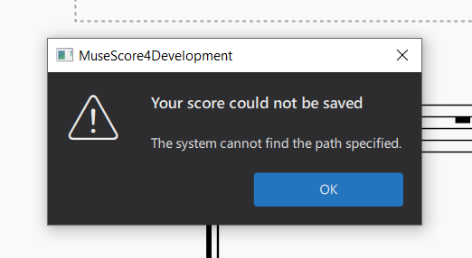 [MU4 Issue] No indication when error occurs while saving a file · Issue #16104 · musescore ...