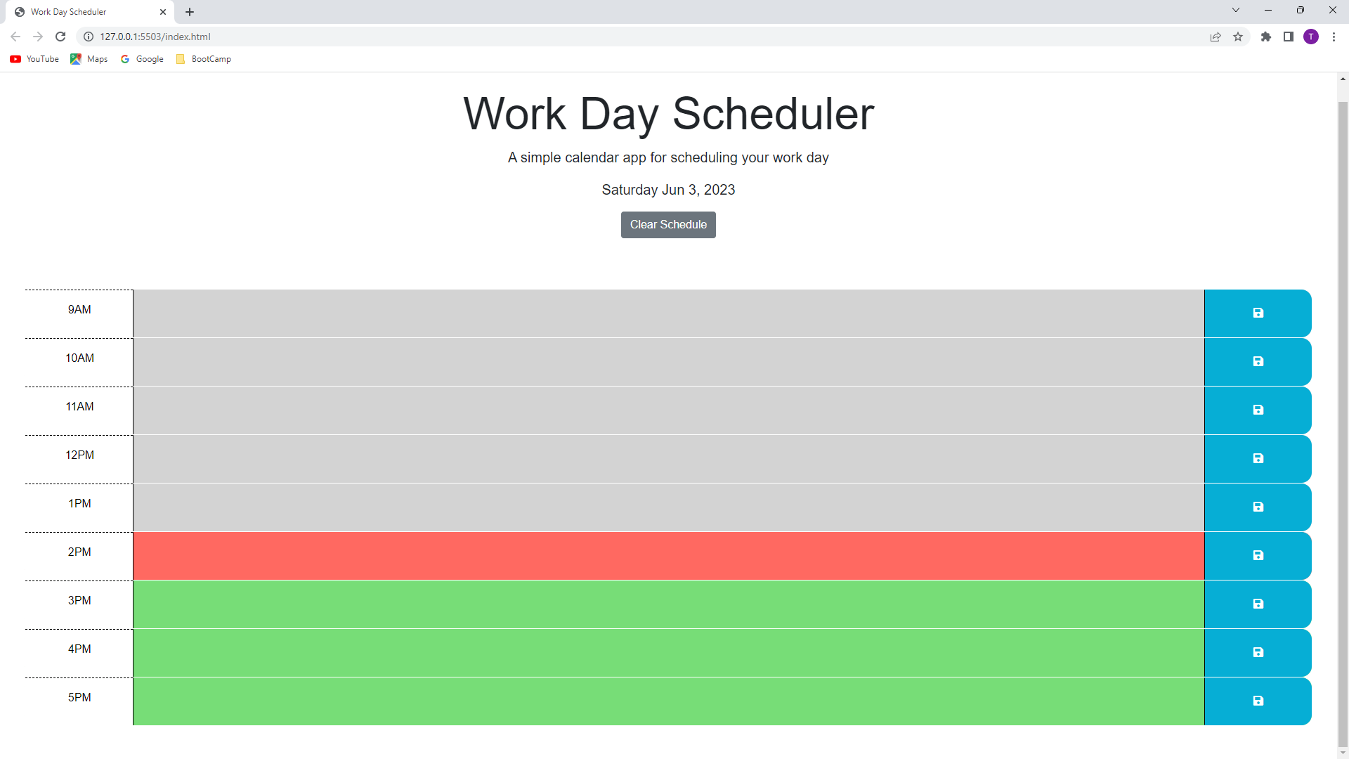 GitHub - Terence-A/workDayScheduler: Work day scheduler for Challenge ...