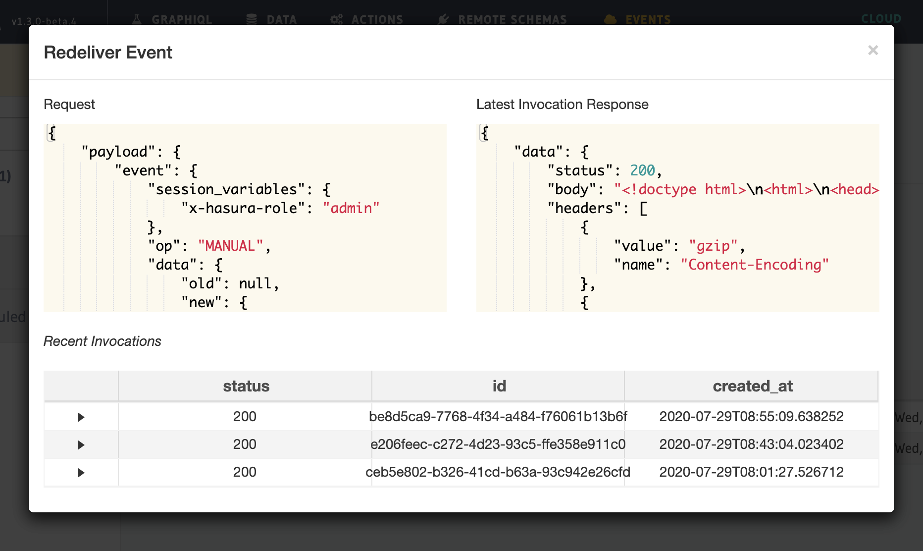 console: redeliver event modal takes too little space · Issue #5480 ...