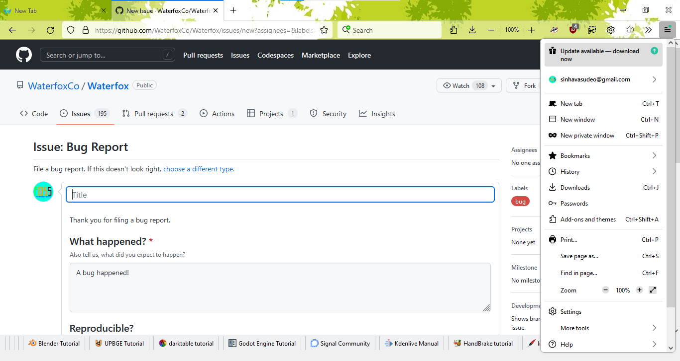 The foolish upgrade bug · Issue #2897 · BrowserWorks/Waterfox · GitHub