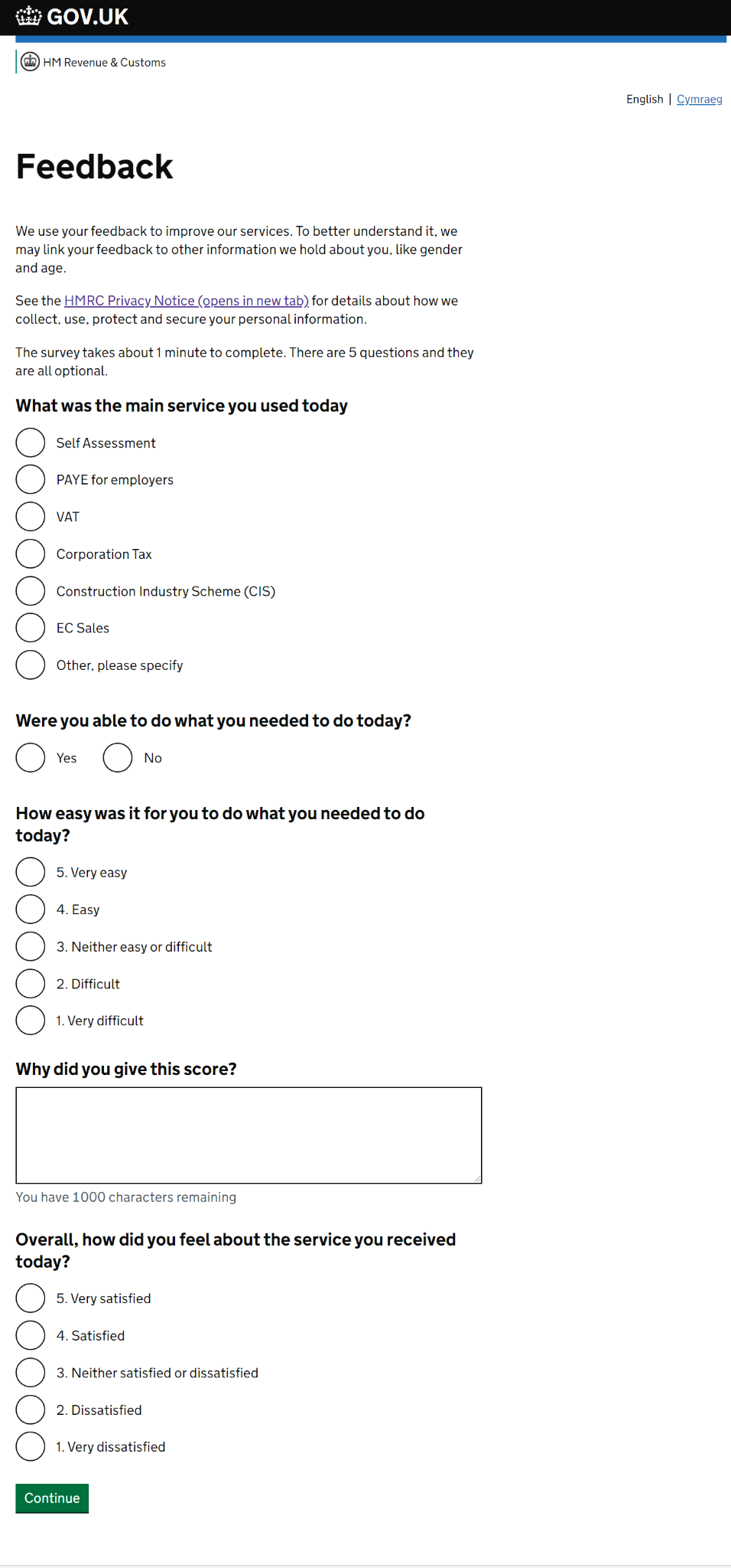 Exit survey · Issue #46 · hmrc/design-patterns · GitHub