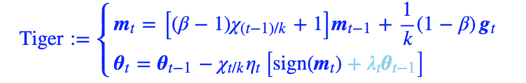 Can a variant of Lion named Tiger be added to your package? · Issue #191 · kozistr/pytorch ...