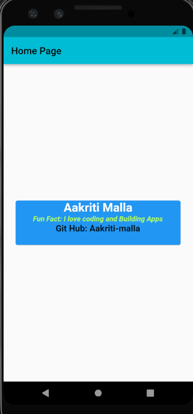 GitHub - Aakriti-malla/FlutterTask