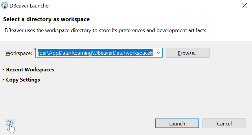 Workspace - copy settings: missing help or documentation, what happens? how to select source and ...