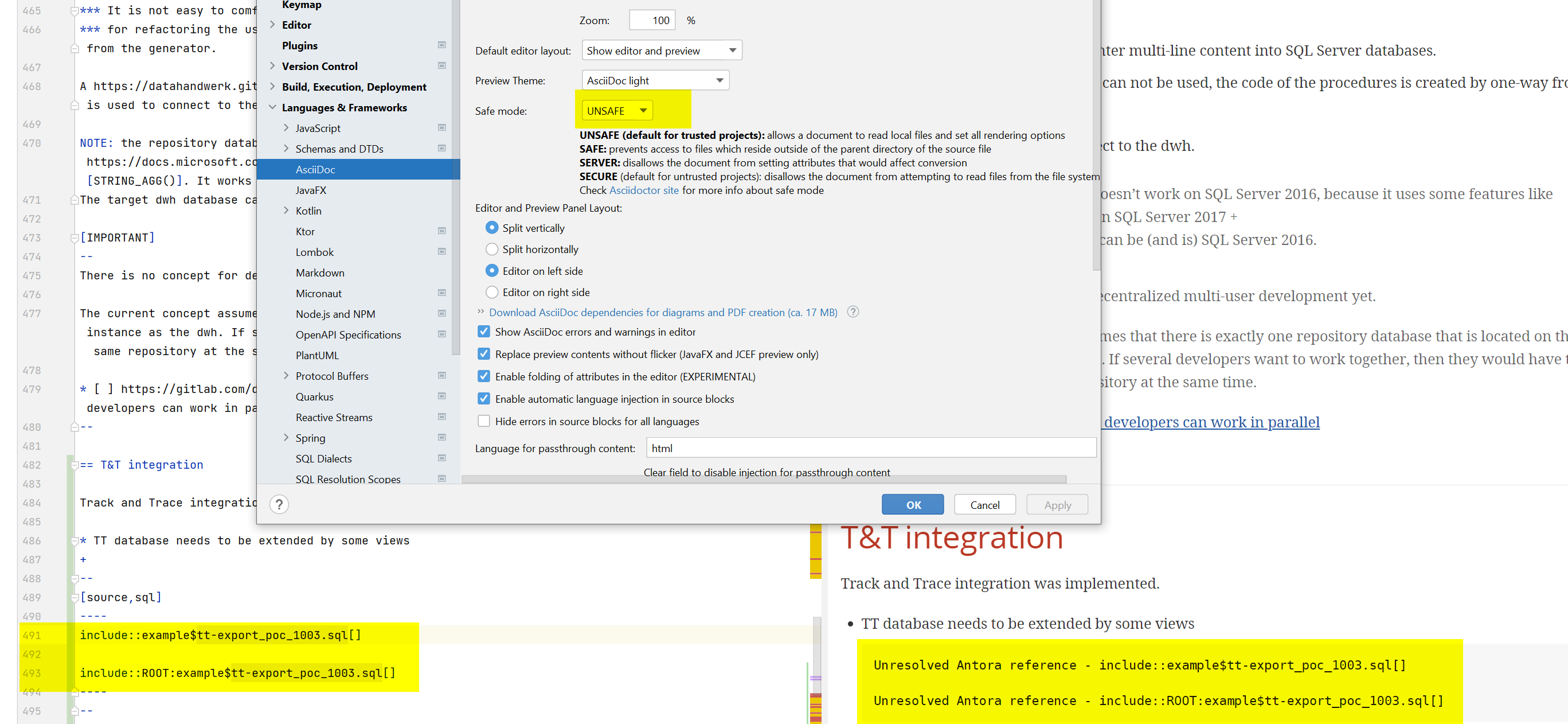 Unresolved Antora reference - include example · Issue #967 · asciidoctor/asciidoctor-intellij ...