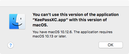 KeePassXC on macOS Sierra · Issue #6156 · keepassxreboot/keepassxc · GitHub