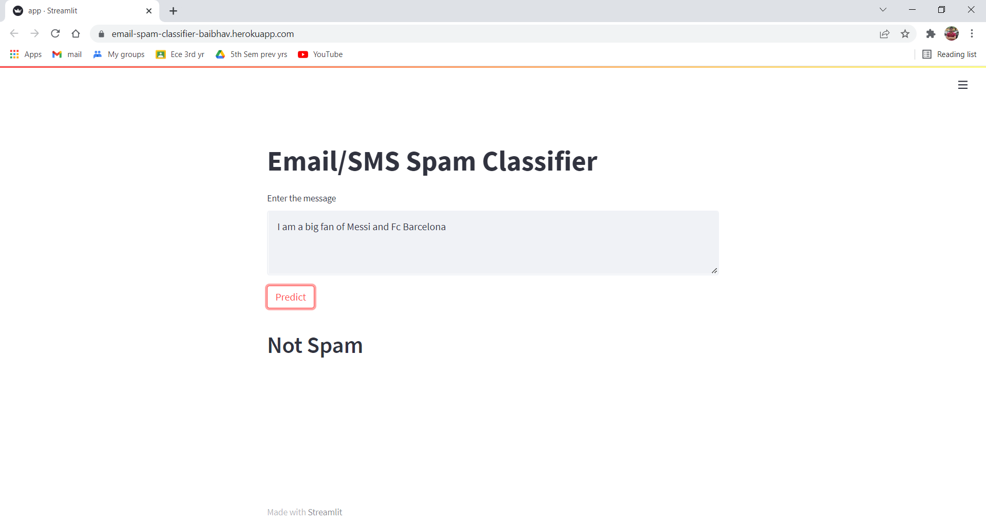 GitHub - baibhavdatta21/Email-Spam-Detector