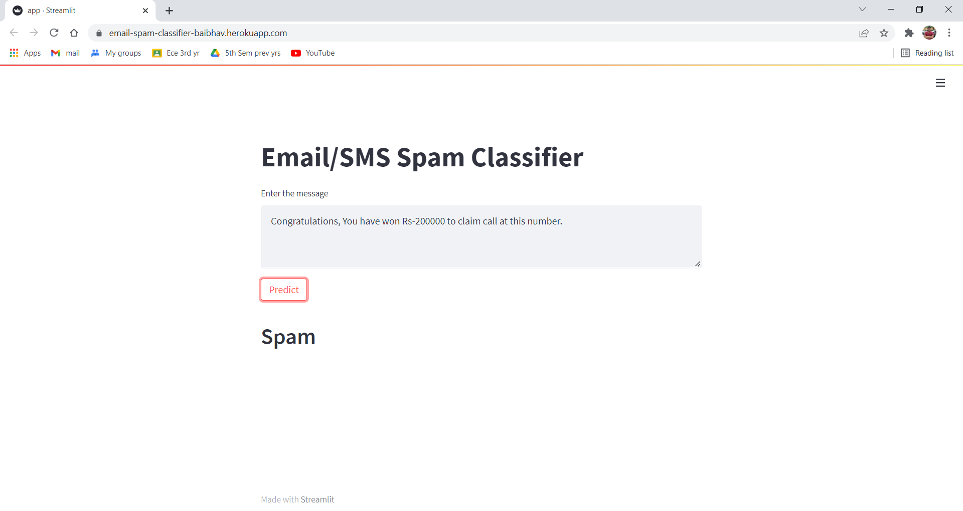 GitHub - baibhavdatta21/Email-Spam-Detector