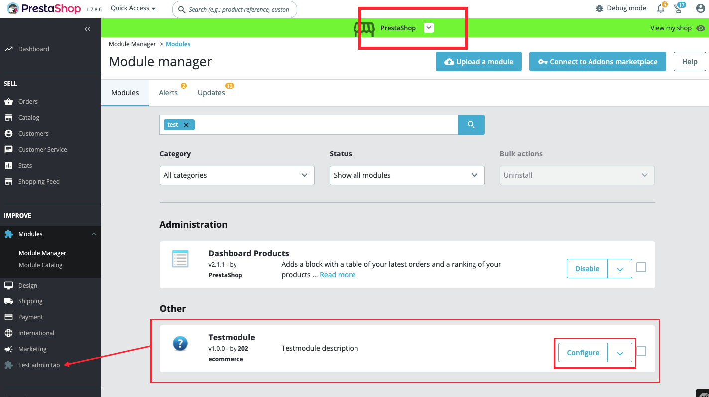 Multistore - If module is disabled in one store, its admin tabs (BO - leftmenu) is hidden ...