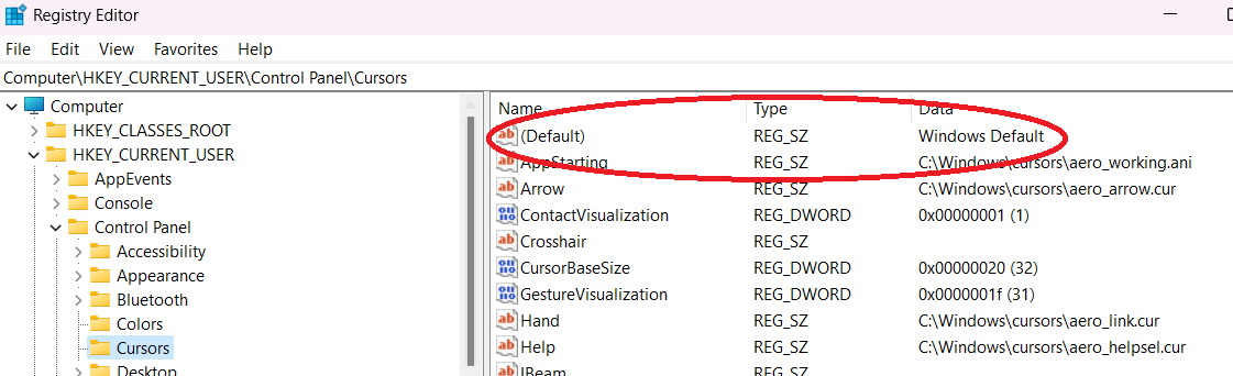 Shell WindowsRegistryKeyValue functionality broken for default key retrieval using trailing ...