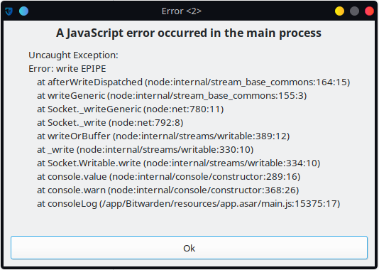 1.31.2 javascript error: write EPIPE, when searching, editing, saving changes · Issue #2588 ...