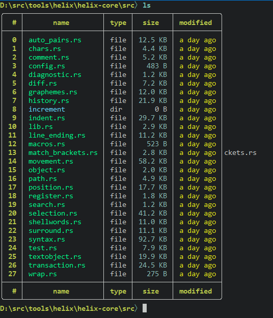 Erroneous Text In `ls` Table · Issue 7617 · Nushell Nushell · Github