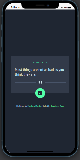 GitHub - rosialix/advice-generator-developeross: Advice Generator FrontendMentor.io