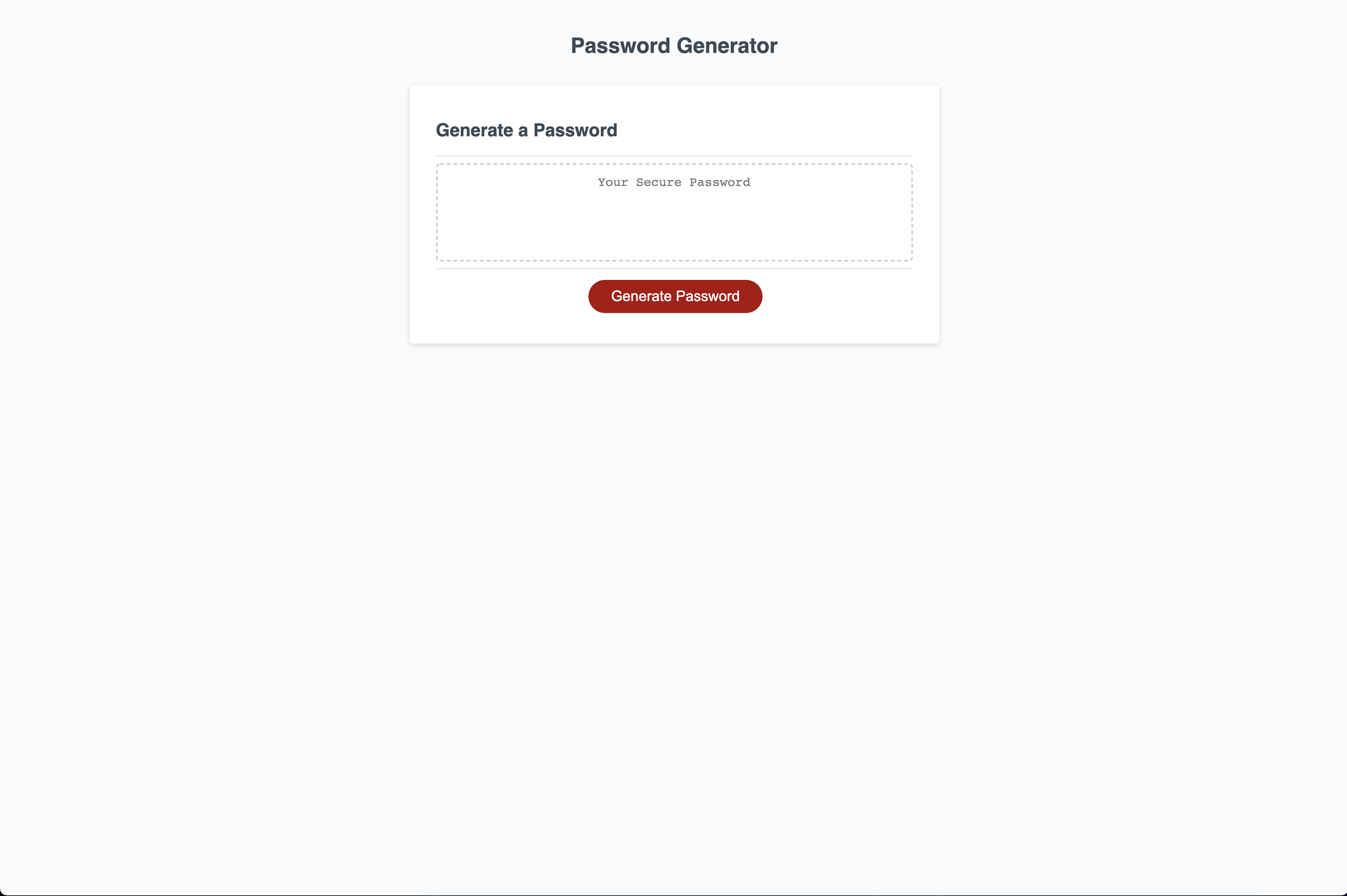 GitHub - AdamDagi/js-password-generator