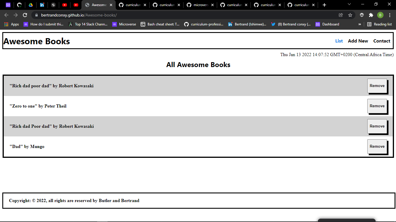 GitHub - NatanimA/Awesome-books-1: This is a javascript project which is a book collection ...