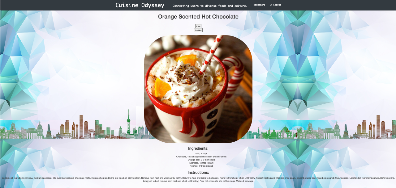 GitHub - Cuisine-Odyssey/frontend_application: "Cuisine Odyssey" is a group project inspired by ...
