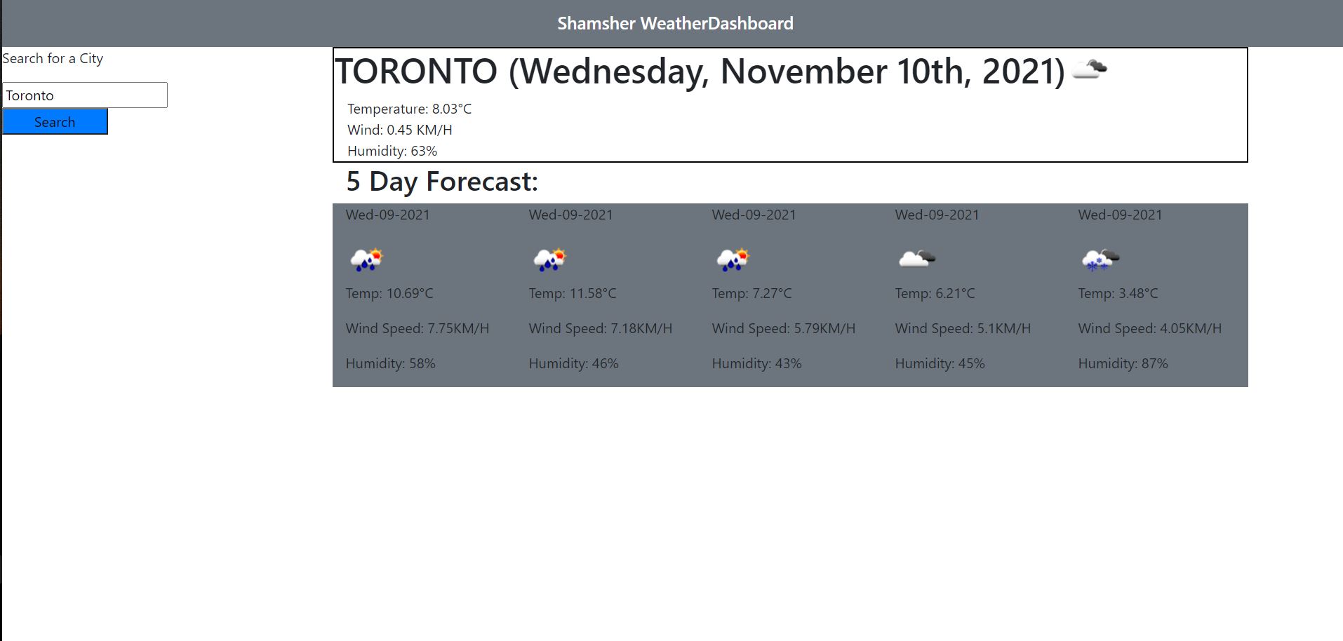 GitHub - SSinghcode/weatherDashboard