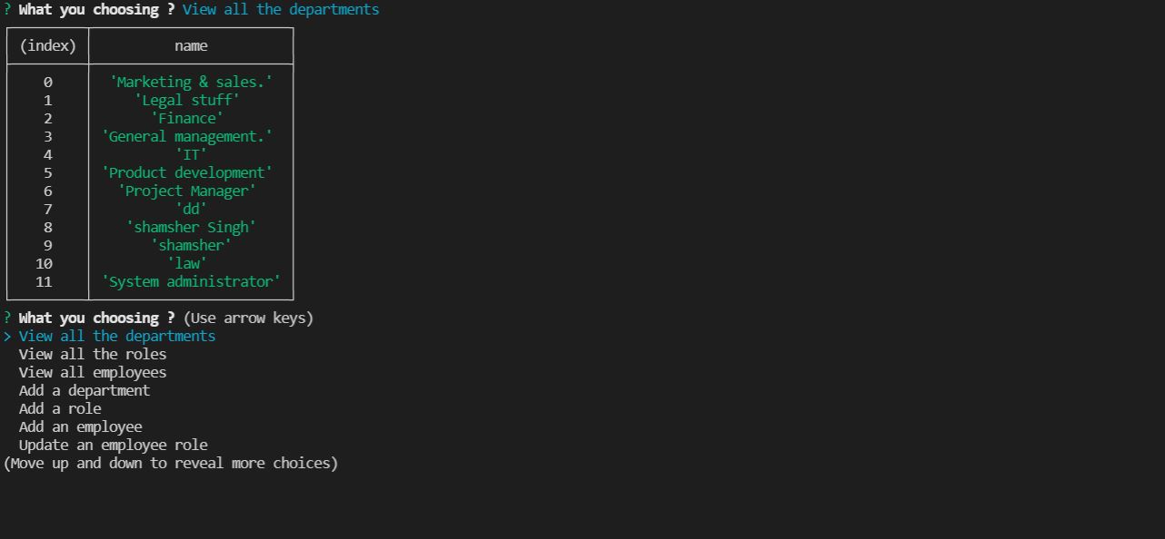 GitHub - SSinghcode/employeeTracker