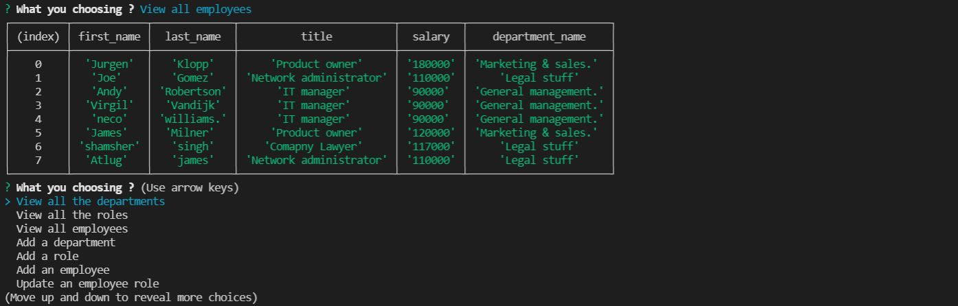 GitHub - SSinghcode/employeeTracker