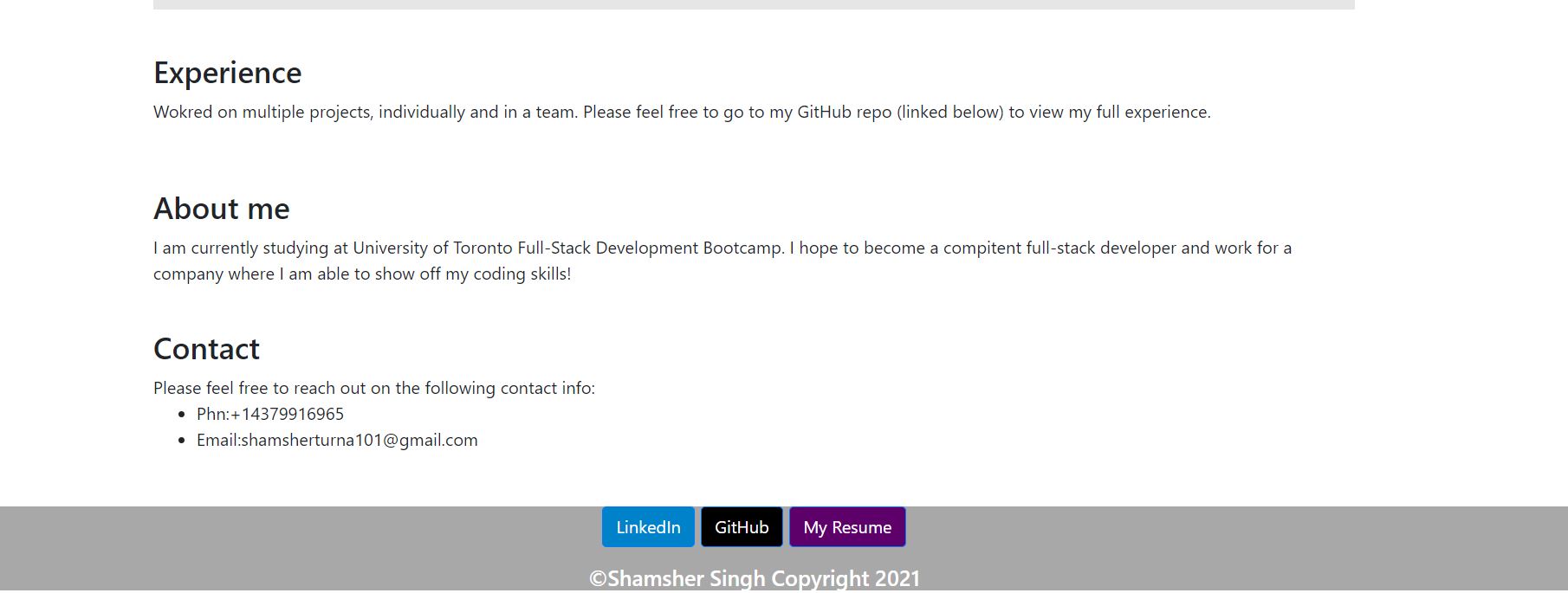 GitHub - SSinghcode/portfolioUpdate