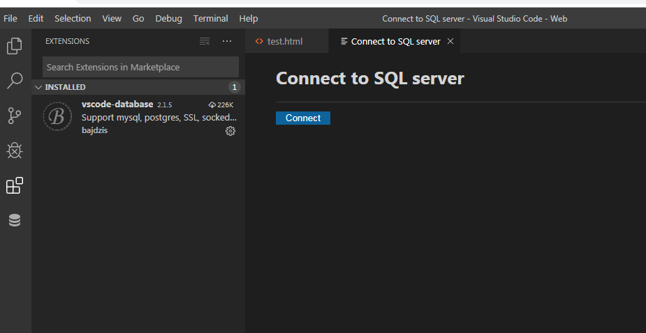 vscode-database extension not working · Issue #1071 · coder/code-server · GitHub