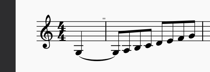 [MU4 Issue] Gap between note and barline in pick-up measure w/ only one ...