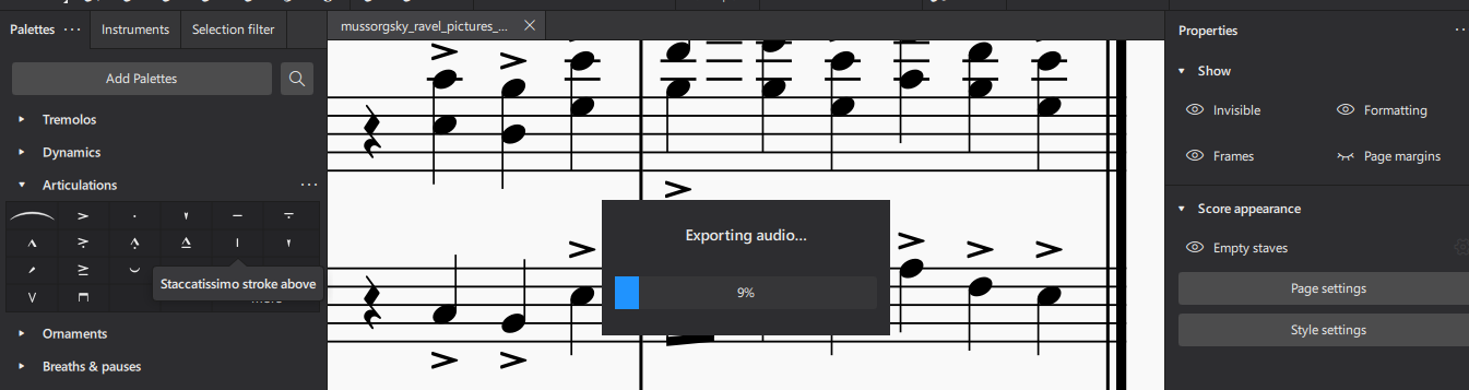 Mu4 Issue Audio Export While Publishing Scoreuploading Score To Cloud Does Not Progress
