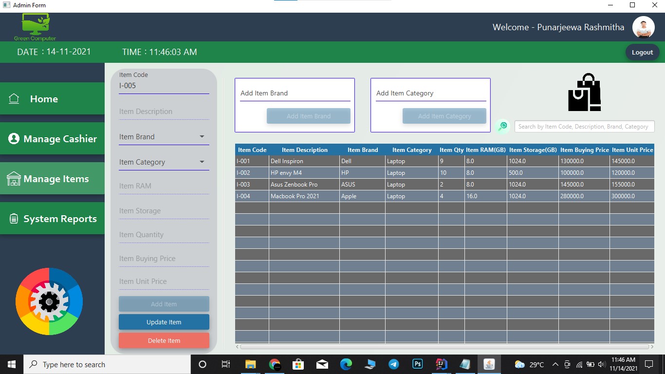 GitHub - punarjeewarashmitha20011016/Computer-Shop-Management-System ...