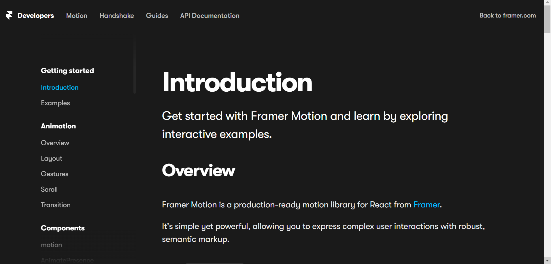 [FEATURE] Search bar in docs · Issue #1642 · motiondivision/motion · GitHub