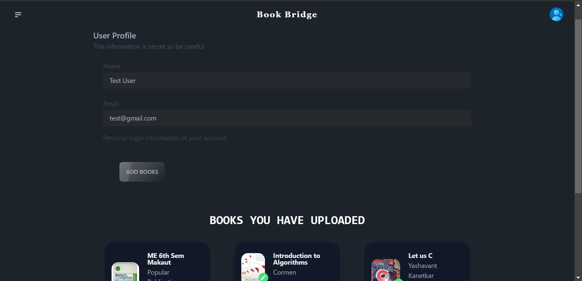 GitHub - PritamSarbajna/Book-Bridge-Website: A person who gives book in need is a friend indeed.