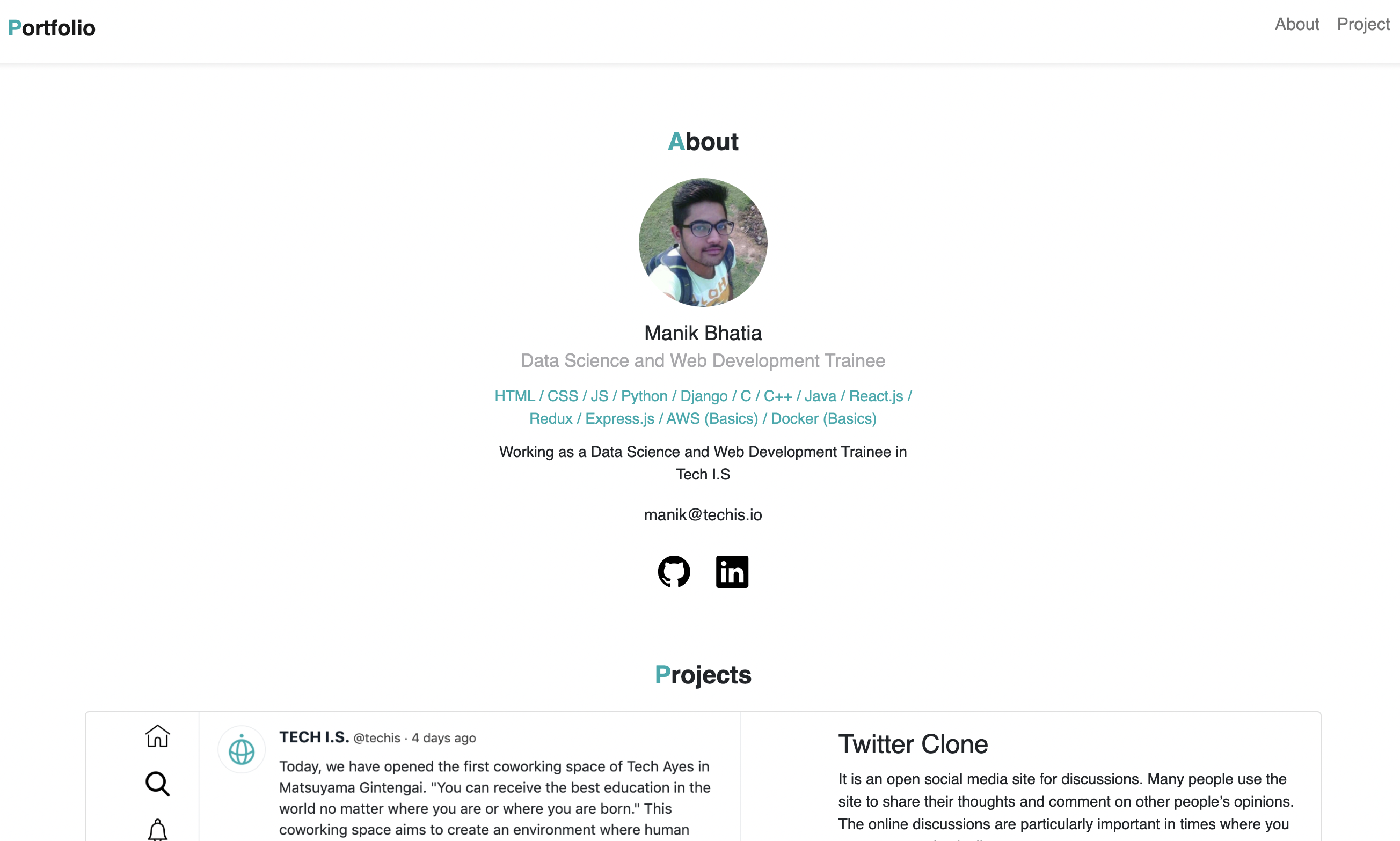 GitHub - manikbhatia11/port: This is my portfolio