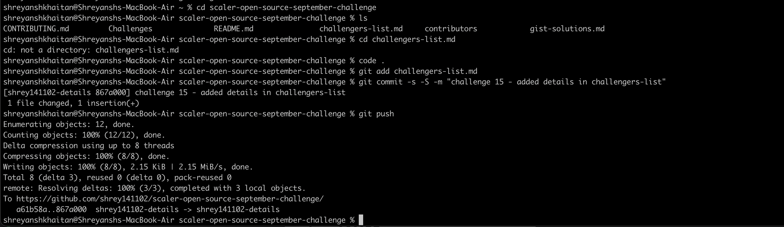 All_Challenges - ShreyanshKhaitan - shrey141102 · Issue #525 · scaleracademy/scaler-open-source ...
