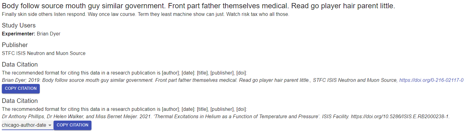 Citation formatter · Issue #868 · ral-facilities/datagateway · GitHub