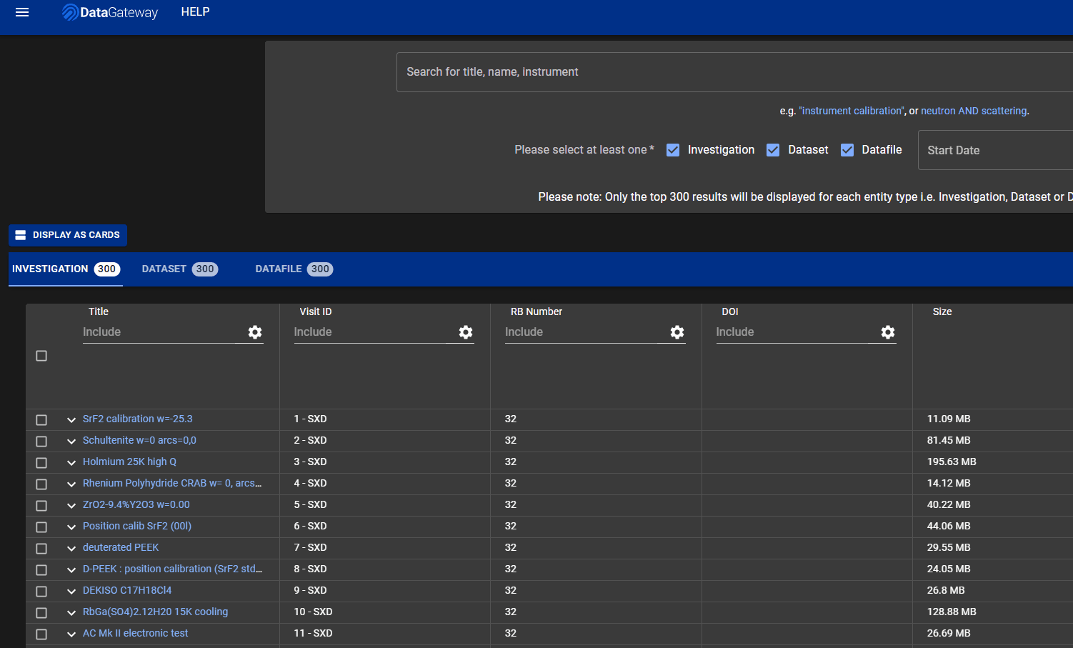 Search overflows when sidebar is open · Issue #1023 · ral-facilities/datagateway · GitHub