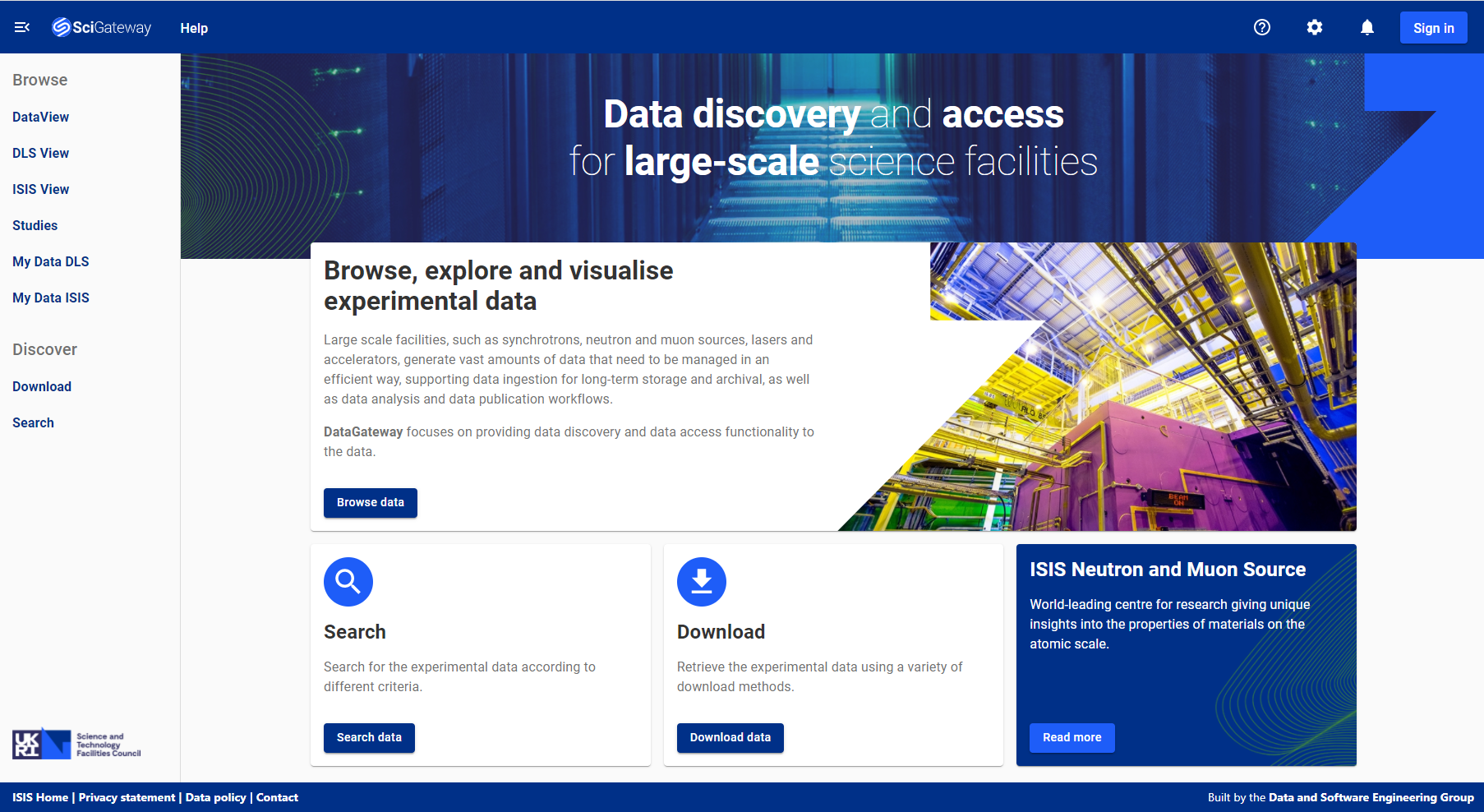 Homepage tweaks · Issue #1048 · ral-facilities/datagateway · GitHub