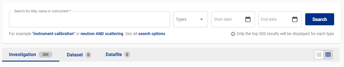 Search box redesign · Issue #1066 · ral-facilities/datagateway · GitHub