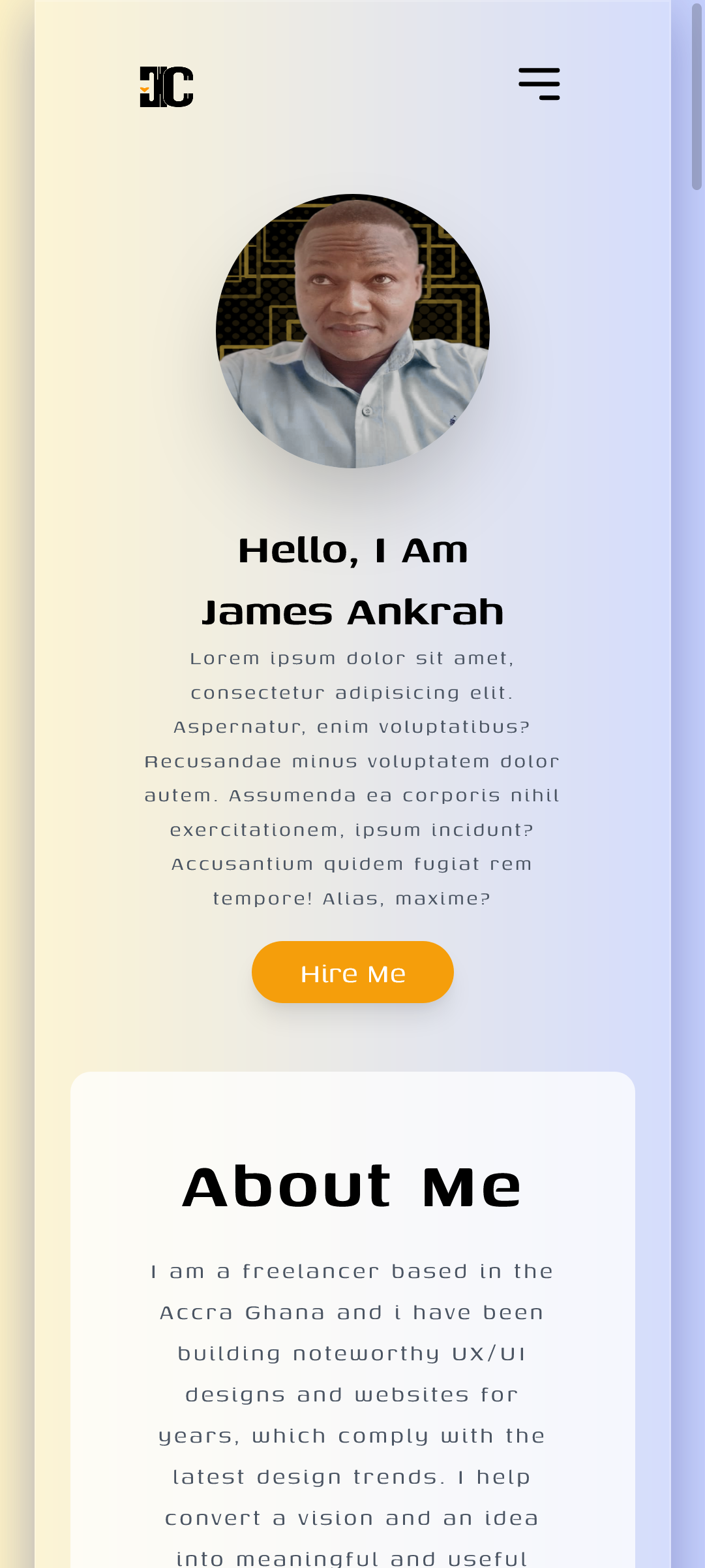 GitHub - jchinwor/portfoliov3: Tailwind css portfolio with Glassmorphism