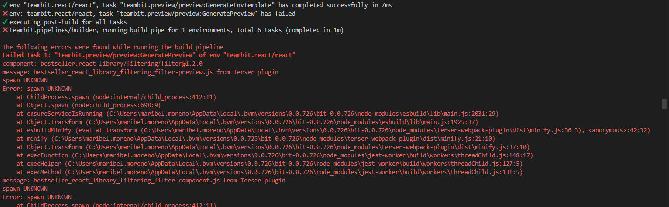 Bit tag fails with webpack error · Issue #5772 · teambit/bit · GitHub