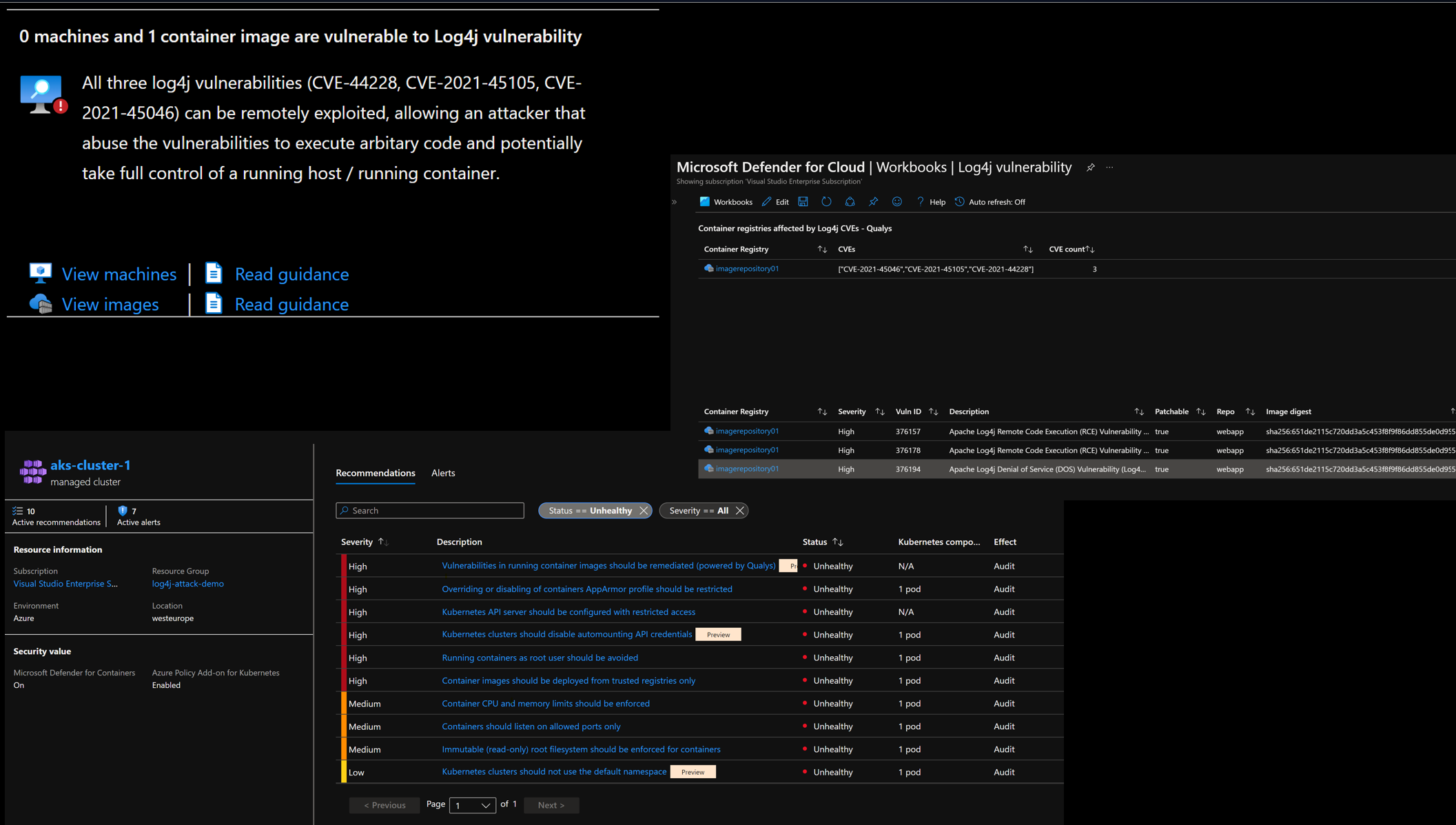GitHub - sdrinken/Def4Cloud-Log4J: Log4J Exploit example within Defender for Cloud