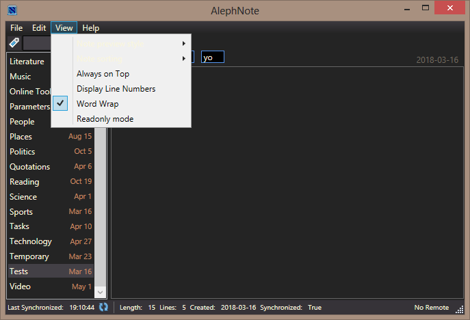 A bug in dark themes · Issue #73 · Mikescher/AlephNote · GitHub