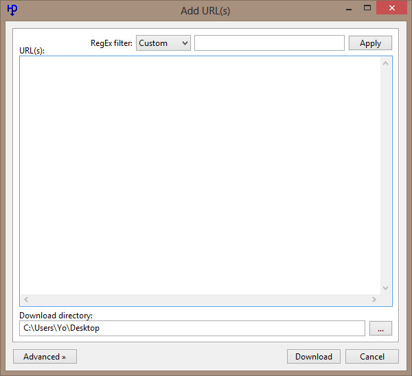 Add URL(s) window · Issue #52 · erickutcher/httpdownloader · GitHub