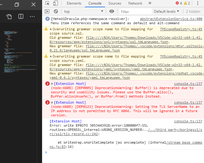 [Bug] Settings docker.host using ssh:// or tcp:// don't work, ssh tunnel work. · Issue #2066 ...