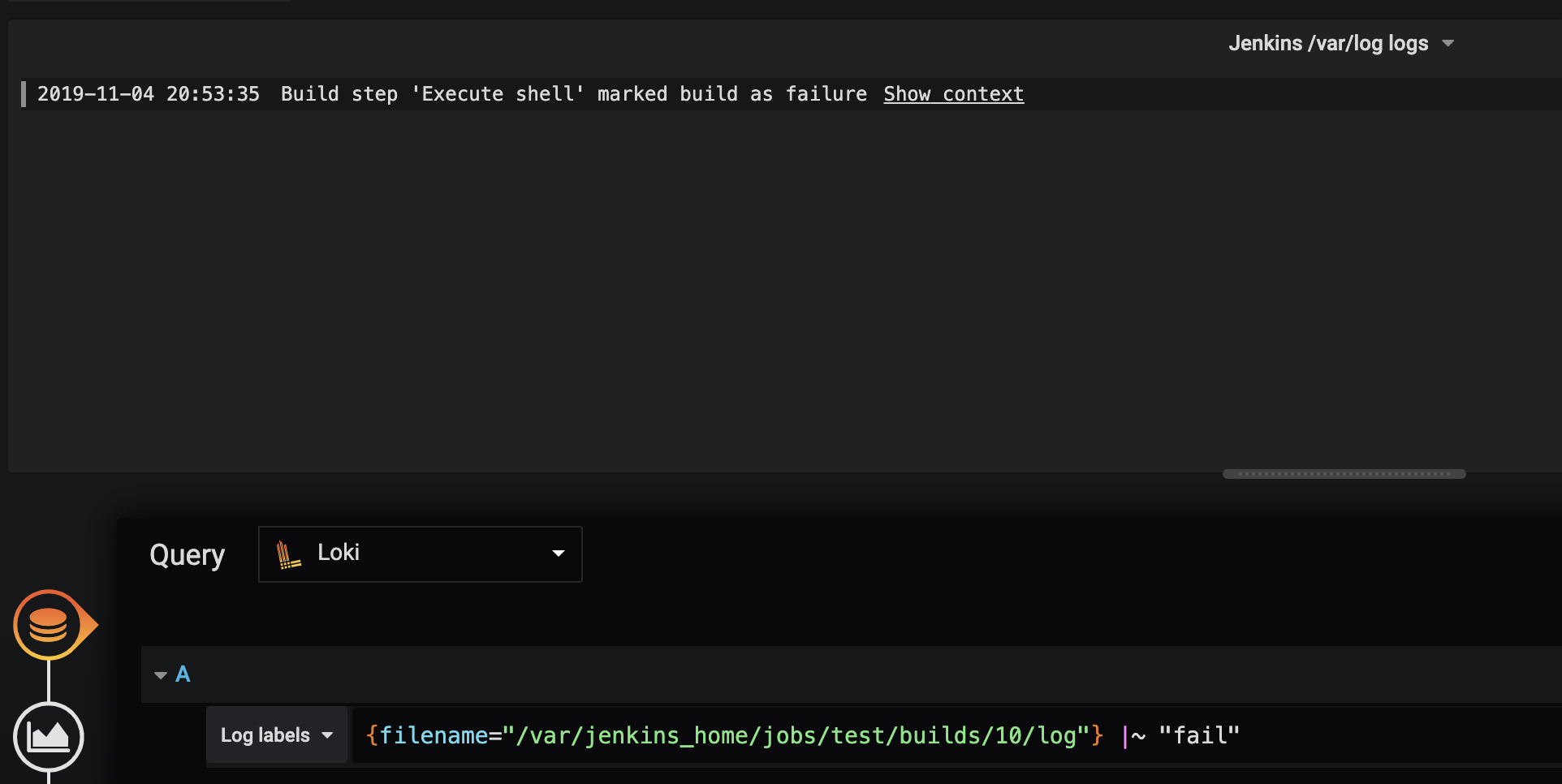 Log Panel: Add Show context feature · Issue #20166 · grafana/grafana · GitHub