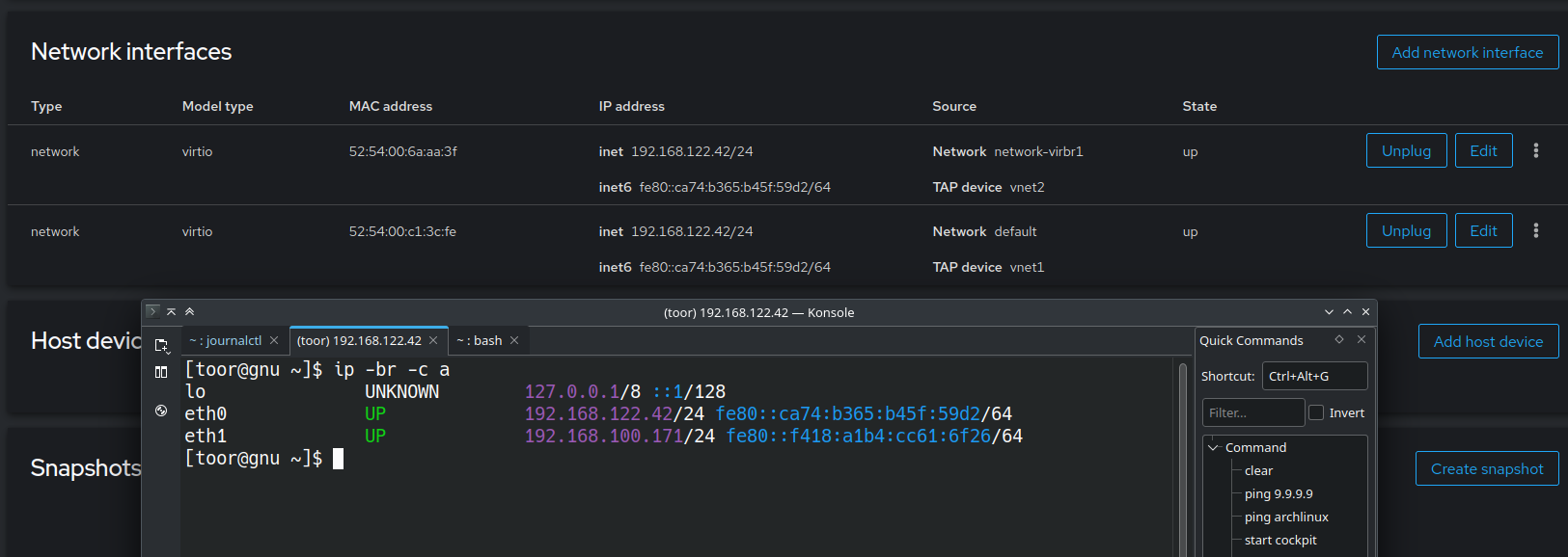 Cockpit Doesnt Show Current Ip Of The Vm · Issue 1142 · Cockpit Project Cockpit Machines · Github