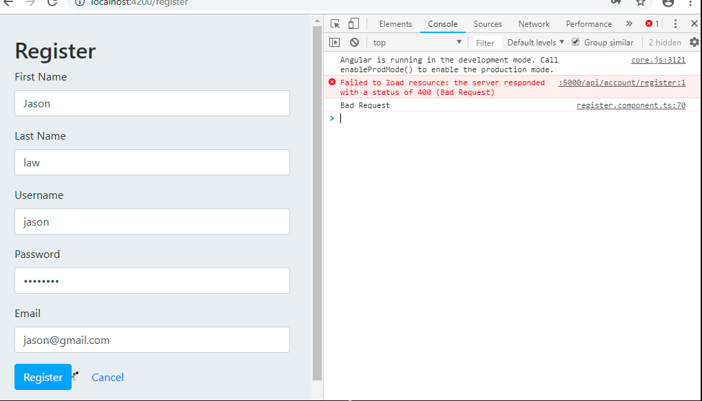 Handle 400 Bad Request From Webapi In Angular 6 · Issue 26817 · Angularangular · Github