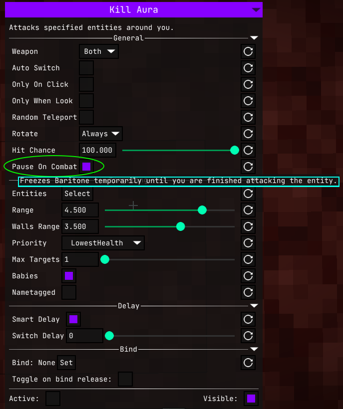 [Suggestion] KillAura would stop baritone while hitting. · Issue #1566 ...