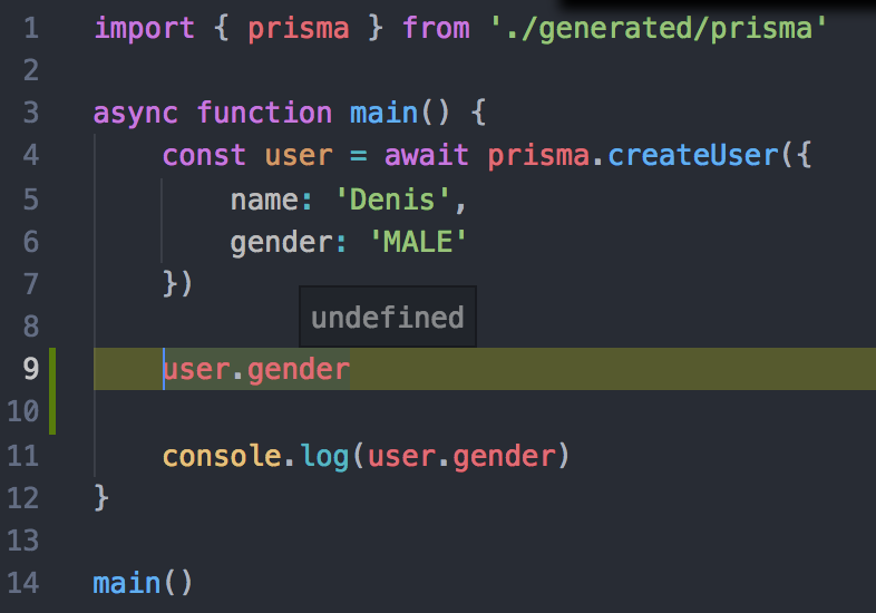 Enum property is "undefined" through prisma client · Issue #3174 · prisma/prisma1 · GitHub