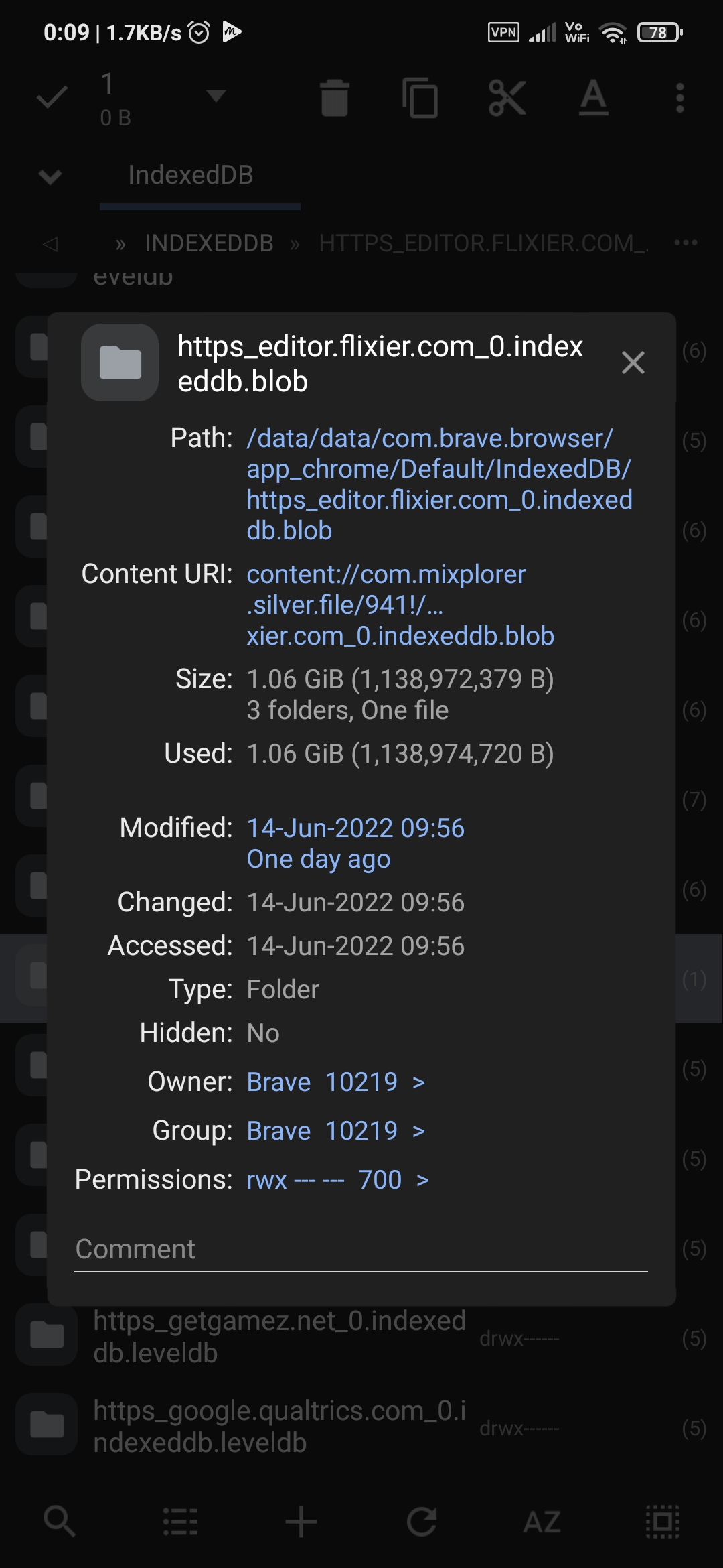 indexedDB takes up large storage space · Issue #23485 · brave/brave-browser · GitHub