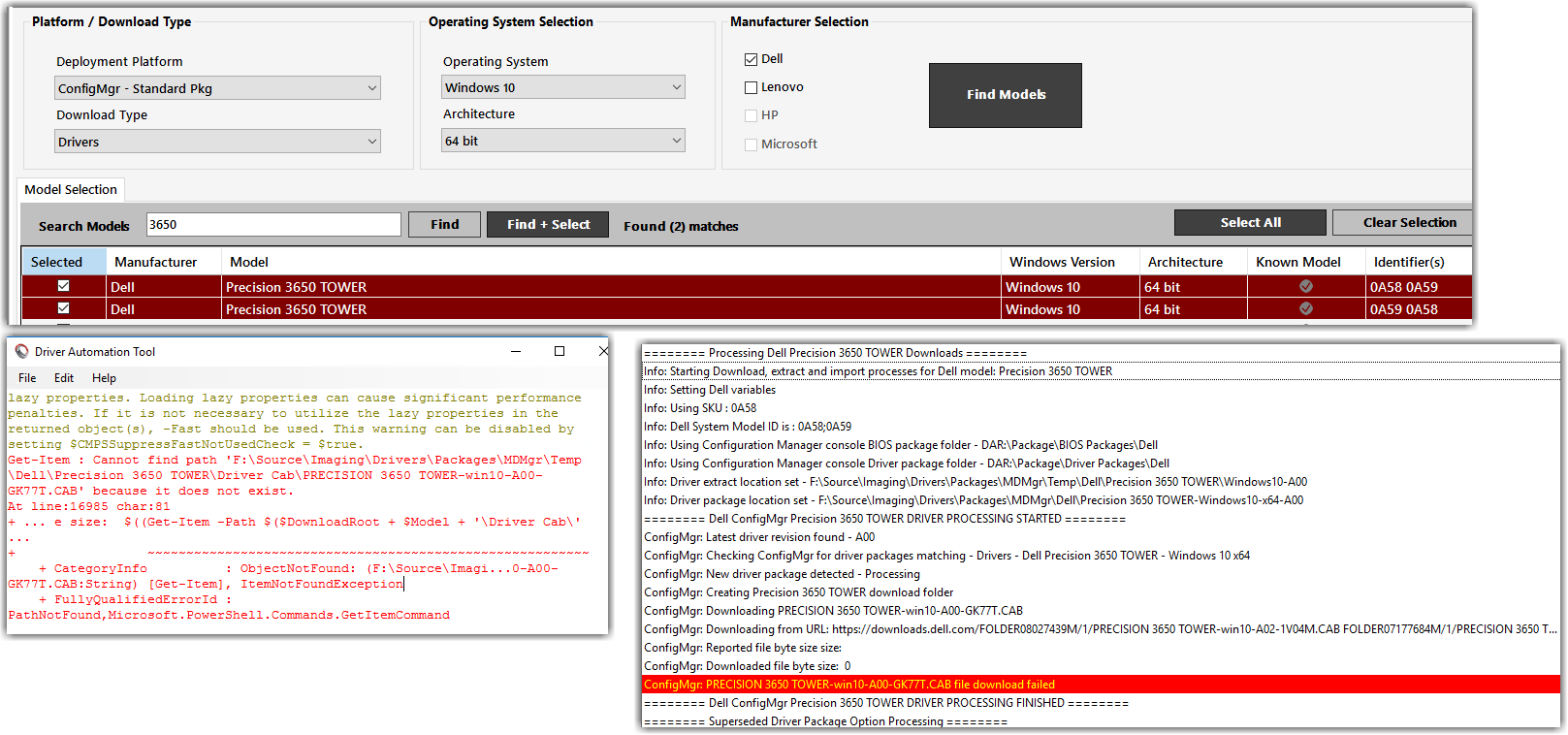 Dell Precision 3650 · Issue #144 · MSEndpointMgr/ModernDriverManagement · GitHub